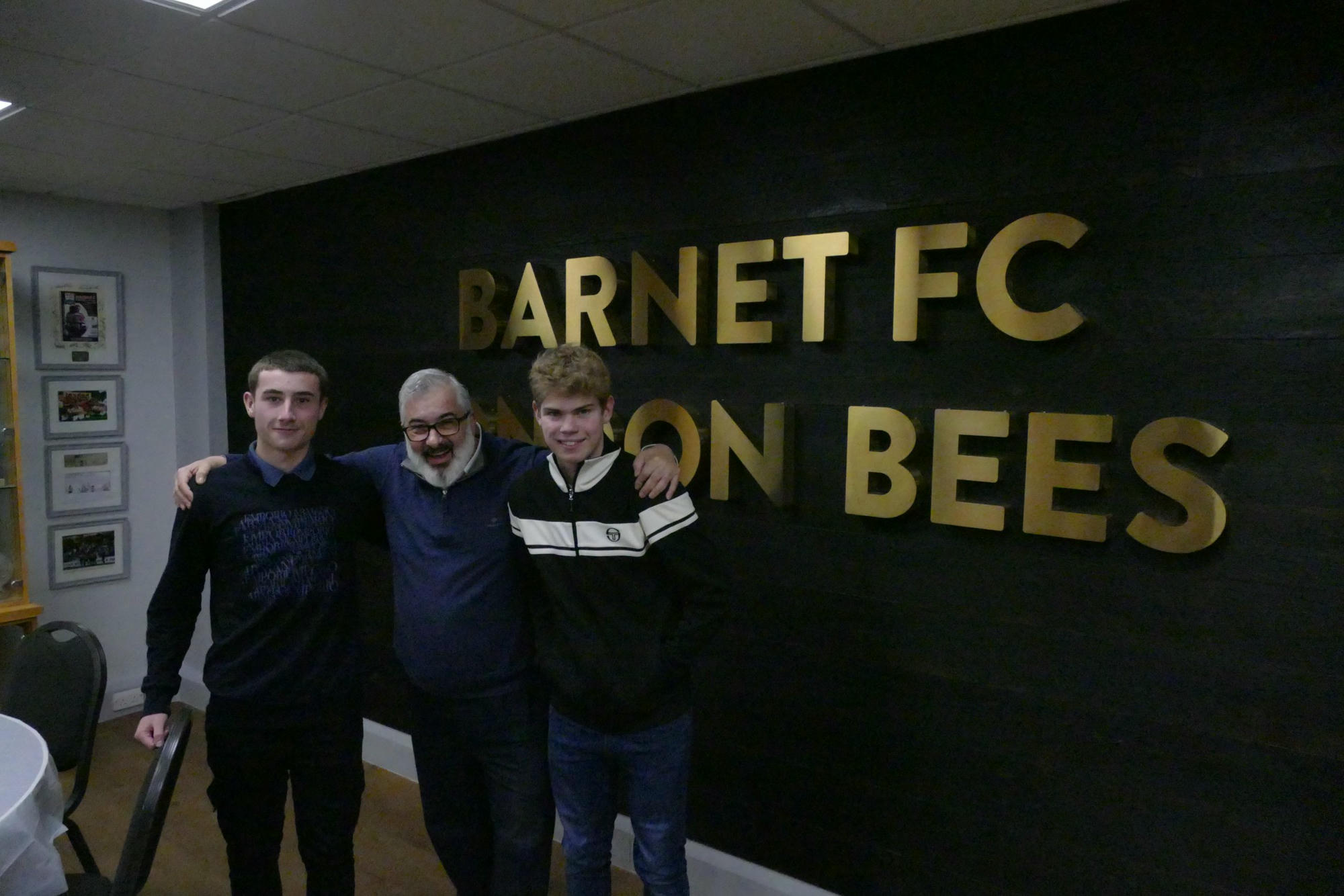 Chairman meets Amber Battalion - Barnet Football Club